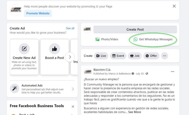 How To Add Whatsapp Button To Facebook Post! Increase Engagement And ...